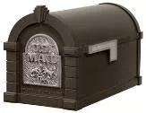 Fleur de Lis Keystone Series Deluxe Mailbox and Post Package