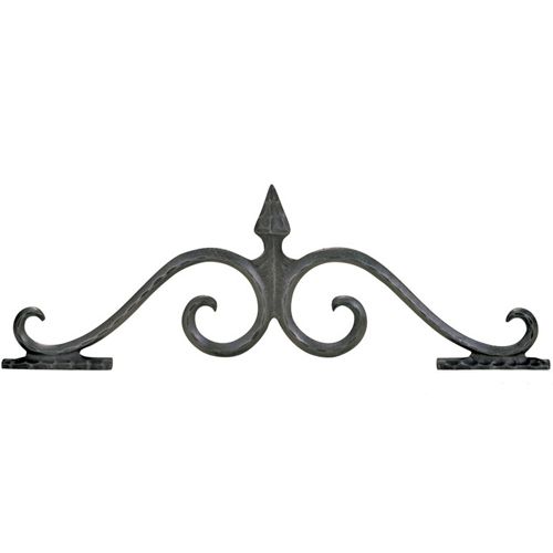 Whitehall Black Scroll Mailbox Ornament