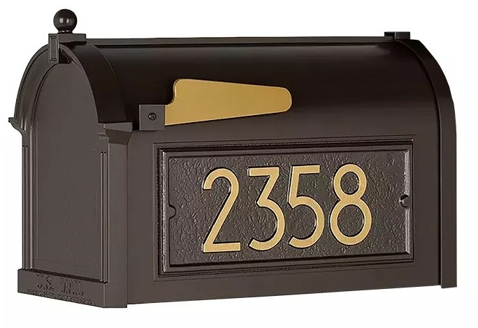 Whitehall Modern Streetside Mailbox (Optional Accessories)