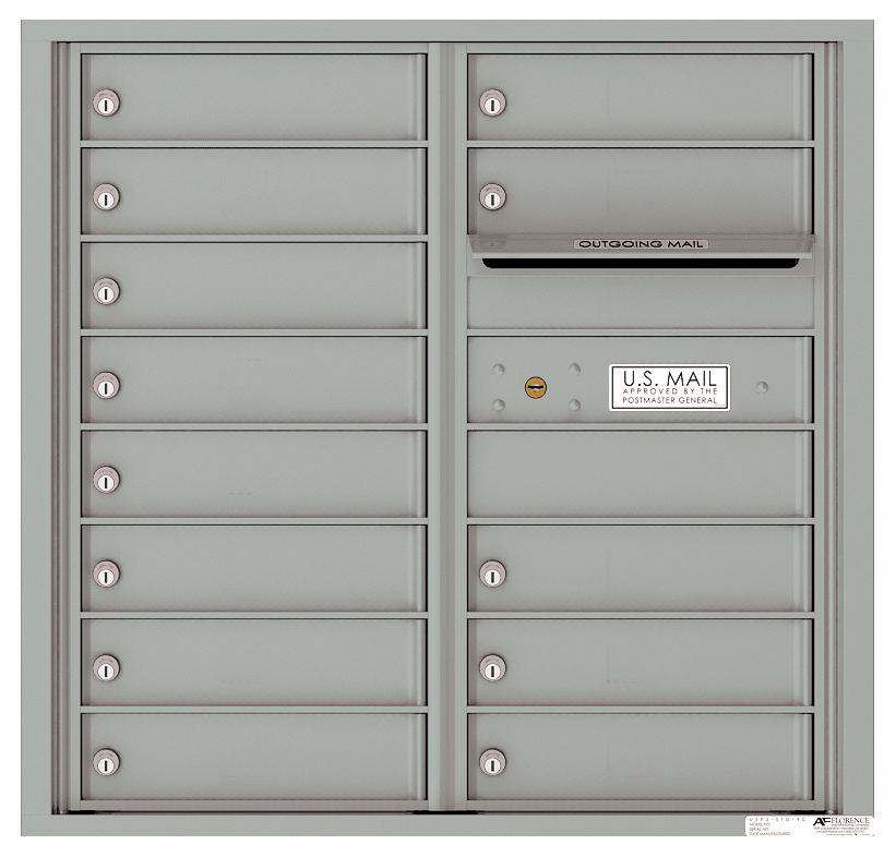 13 Door 4C Recessed USPS Mailbox - 4C08D-13