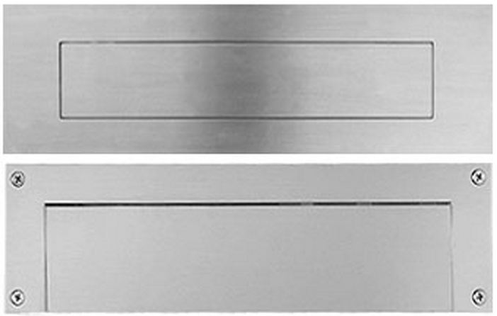 Small Stainless Steel Mail Slot | Front & Rear Pieces