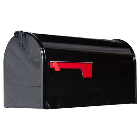 Mailbox Post Gusseisen Hand Bemalte Rote Mailbox Street Office Home