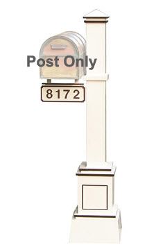 Streetscape Craftsman Mailbox Post | Budget Mailboxes