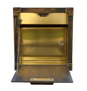 Gateway Brass Recessed Locking Mailbox - Budget Mailboxes