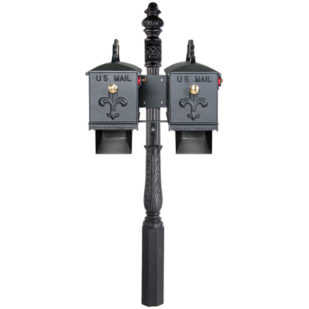 Twin Mailbox Deluxe System # 1 - Imperial Mailbox Systems