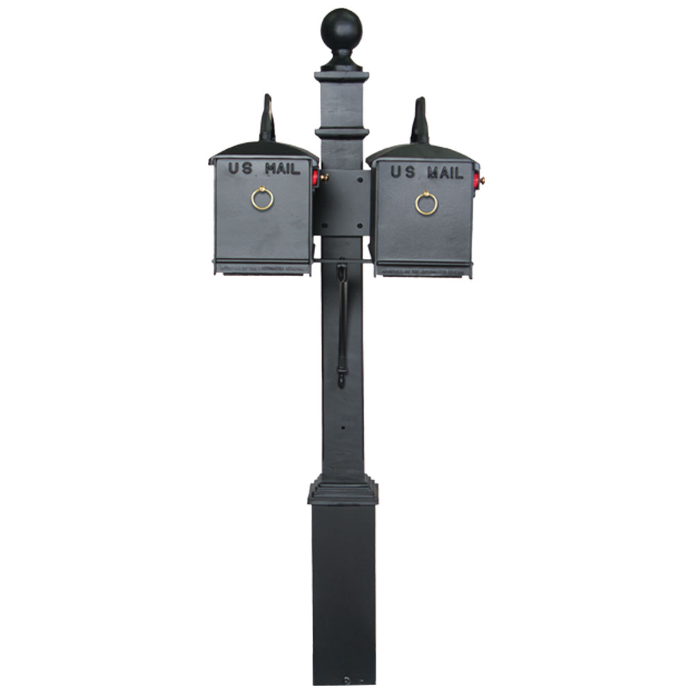 Twin Mailbox Deluxe System # 5 - Imperial Mailbox Systems