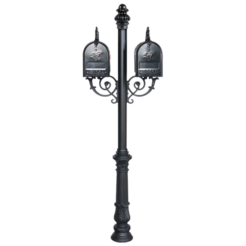 Twin Post Mount Mailbox Standard System 2 - Budget Mailboxes