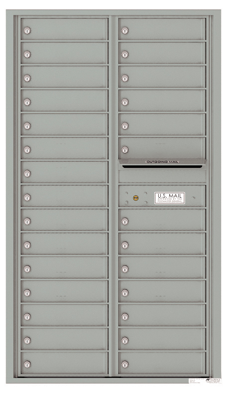 28 Door 4C Recessed USPS Mailbox - 4C15D-28