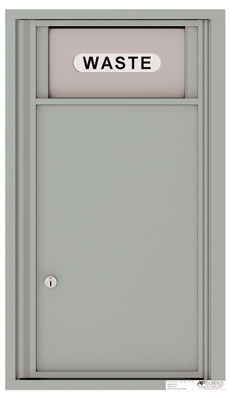 Florence 4C Trash Bin – Front Load, 8-Door, Surface Mounted