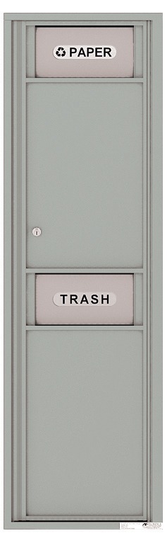 Florence 4C Trash/Recycling Bin – Front Load, Surface Mount, Private